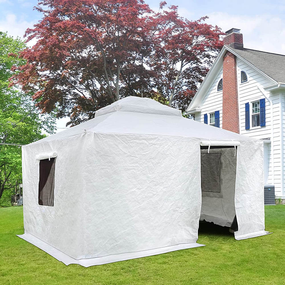 Domi Outdoor Living Hardtop Gazebo Cover Waterproof Enclosed Cover